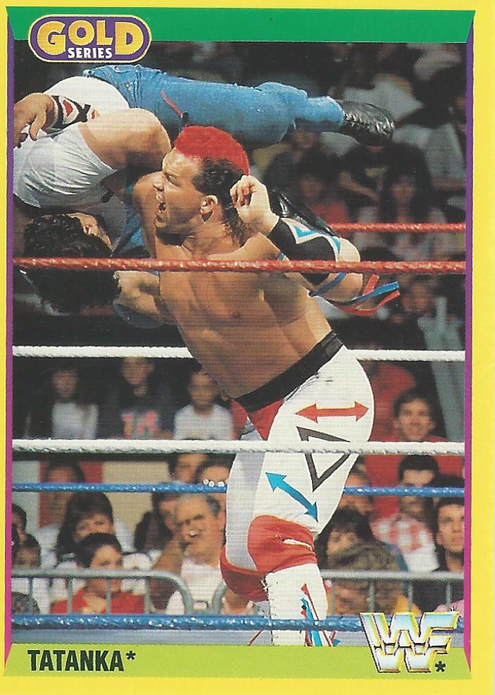 WWF Merlin Gold Series 2 1992 Trading Cards Tatanka No.54 – Wrestling Cards Worldwide