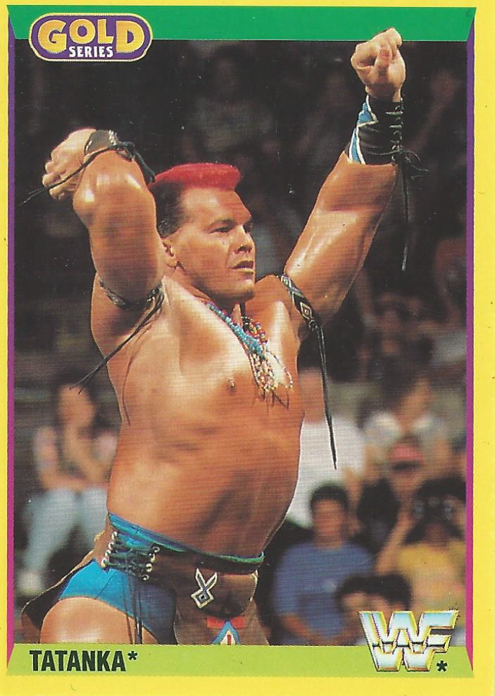 WWF Merlin Gold Series 2 1992 Trading Cards Tatanka No.85 – Wrestling Cards Worldwide