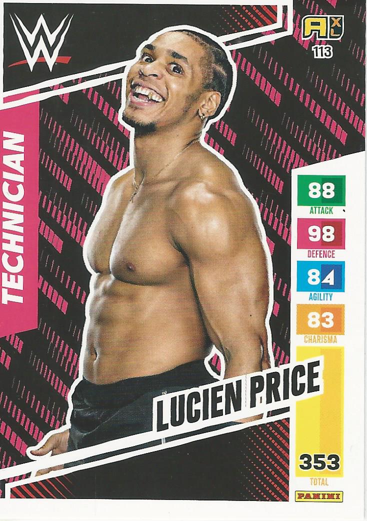 WWE Panini XL Adreanlyn 2024 Trading Cards Lucien Price No.113 Rookie ...