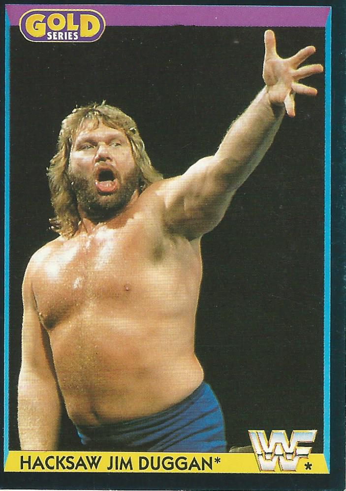 WWF Merlin Gold Series 1 1992 Trading Cards Hacksaw Jim Duggan No.22 ...