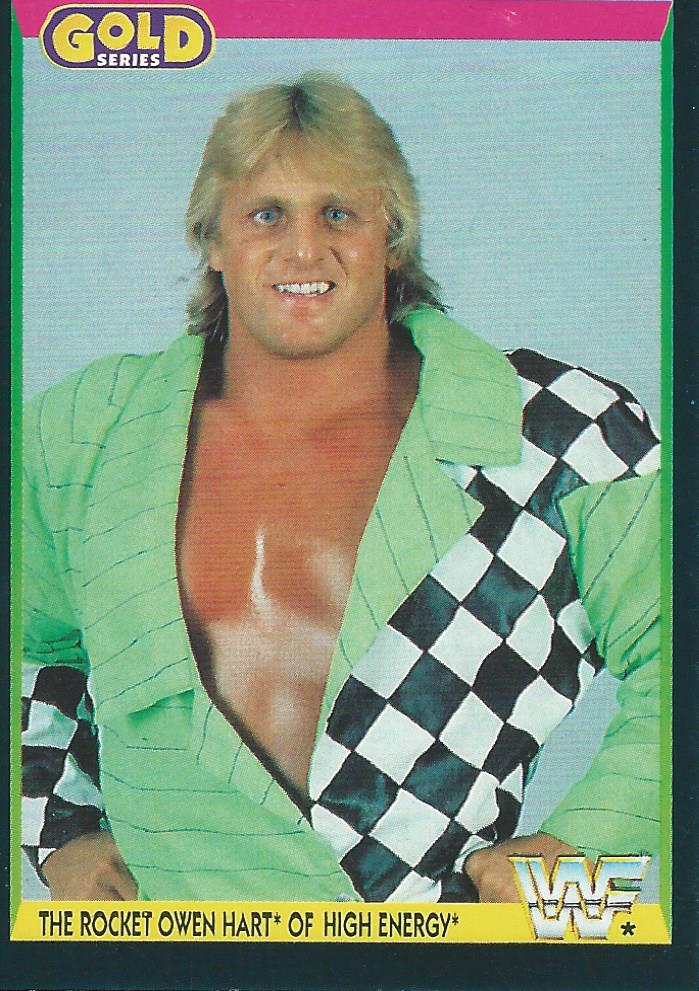 WWF Merlin Gold Series 1 1992 Trading Cards Owen Hart No.37 – Wrestling ...