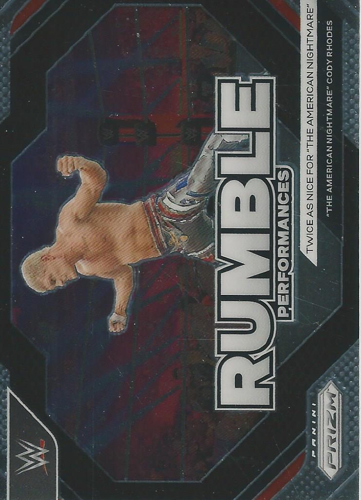 WWE Panini Prizm 2024 Trading Cards Rumble Performances Cody Rhodes No ...