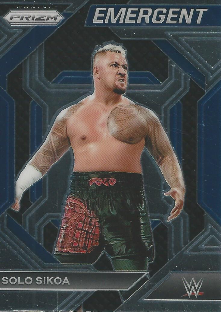 WWE Panini Prizm 2024 Trading Cards Emergent Solo Sikoa No.5 ...