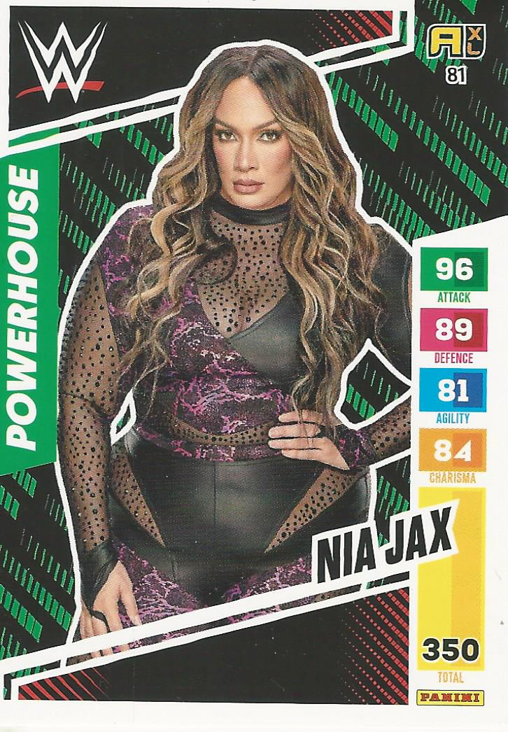 WWE Panini XL Adrenalyn 2024 Trading Cards Nia Jax No.81 – Wrestling ...