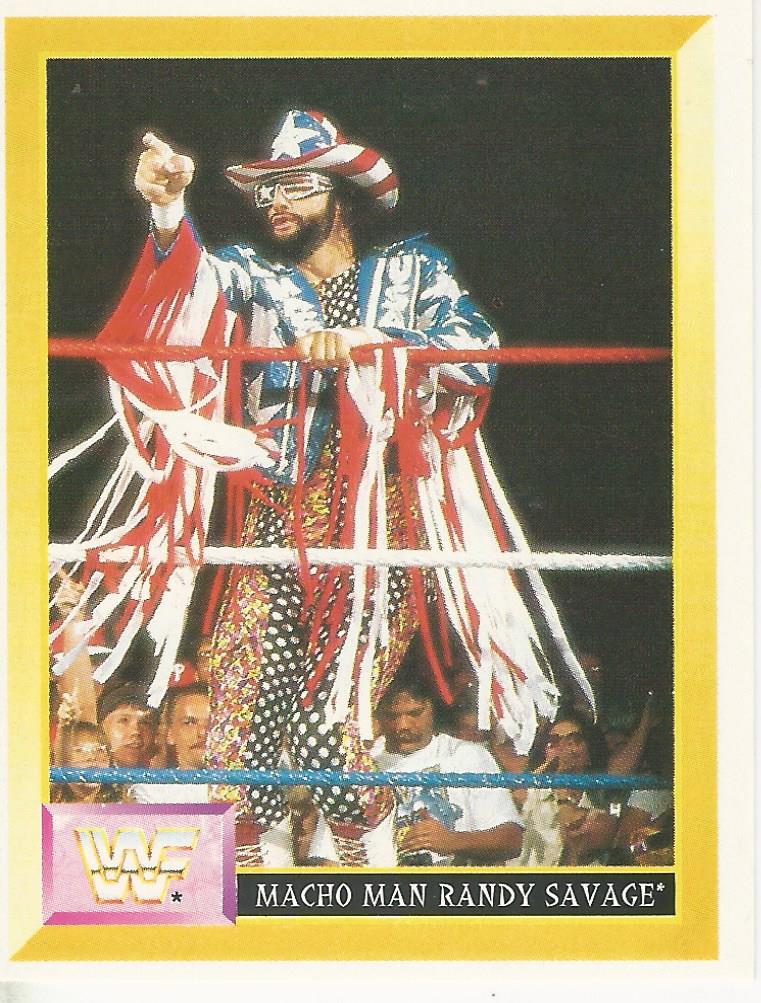 WWF Merlin Sticker Collection 1994 Macho Man Randy Savage No.118 ...