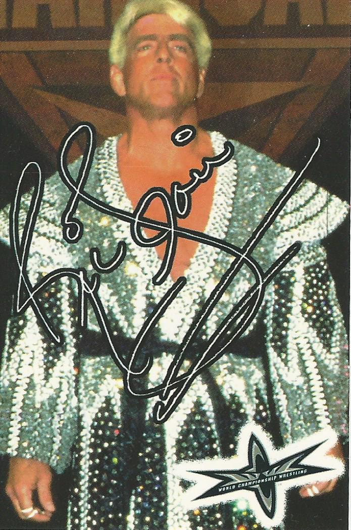 WCW Crazy Planet Stickers 1999 Ric Flair – Wrestling Cards Worldwide