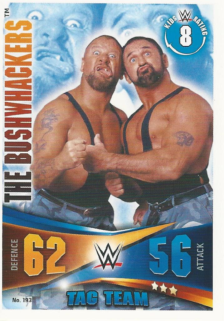 WWE Topps Slam Attax Rivals 2014 Trading Card Bushwhackers No.193 ...