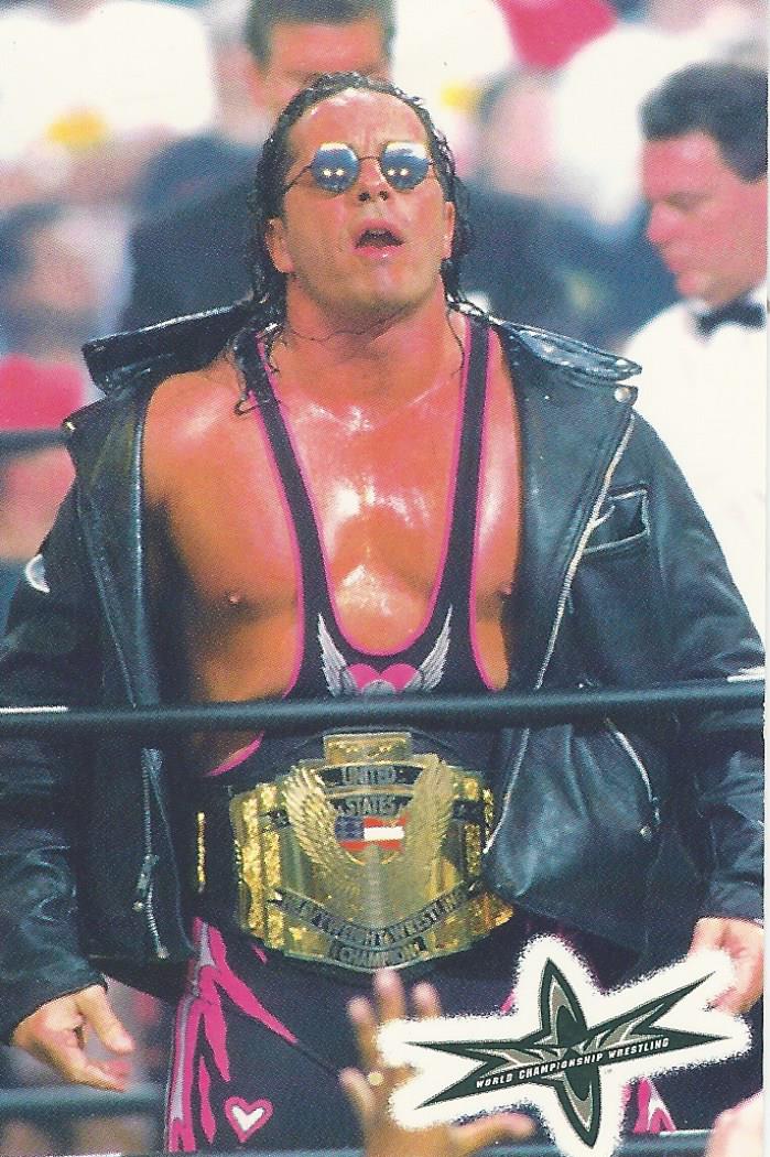 WCW Crazy Planet Stickers 1999 Bret Hart – Wrestling Cards Worldwide