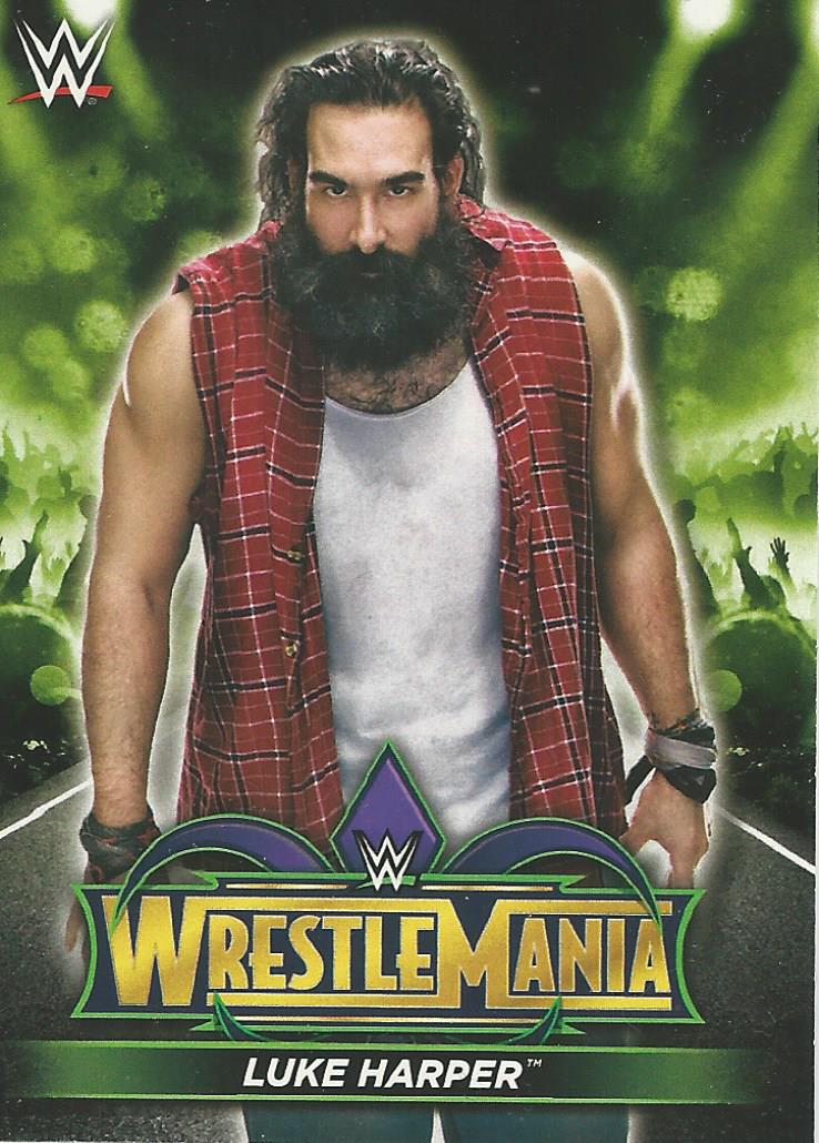 WWE Topps Road to Wrestlemania 2018 Trading Cards Luke Harper R38 ...